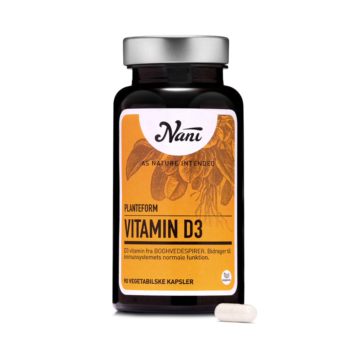 Vitamin D3, 90 stk | Nani | Foodstate D-vitamin kosttilskud fra Nani